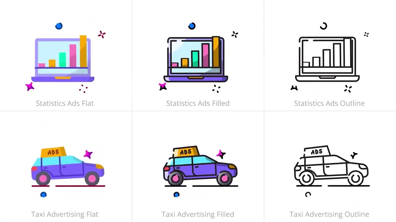 Advertisement Animated Icons | After Effects - After Effects Template