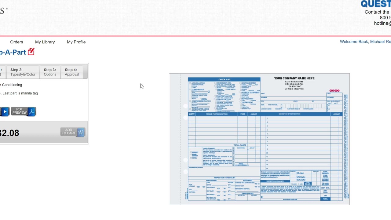 Auto Repair Business Forms