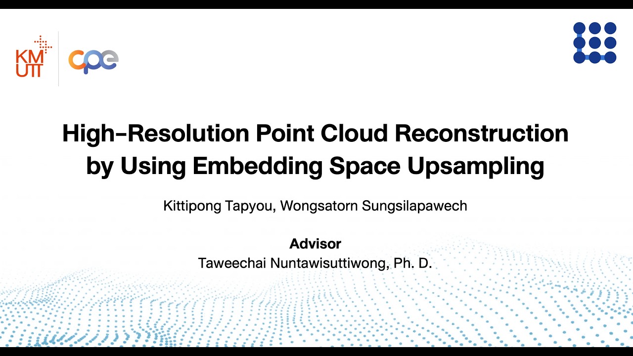 High-Resolution Point Cloud Reconstructionby Using Embedding Space Upsampling