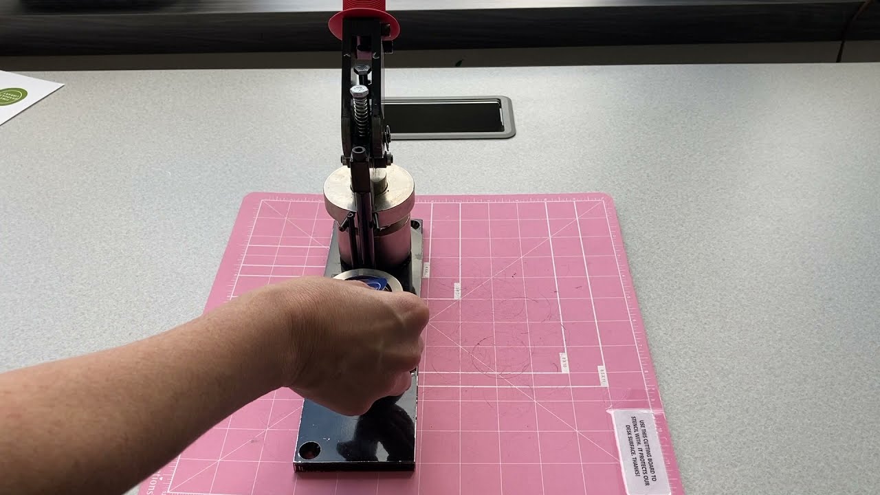 Bibliotech Makerspace- How to make a button with the button maker