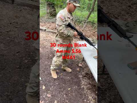 US army weapons testing area M4A1 on blank Ammo✌️✌️