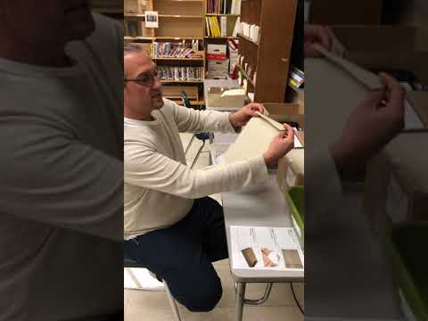 How to stuff a booklet envelope with a 1 fold paper