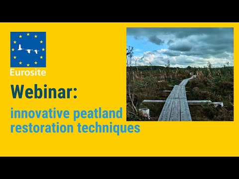 Online workshop: innovative peatland restoration techniques