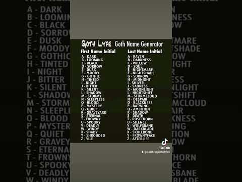 gothic name generator