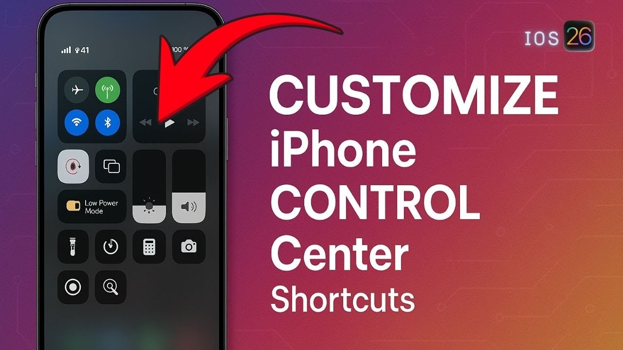 Customize iPhone Control Center in iOS 26 | Add, Edit, Delete Controls
