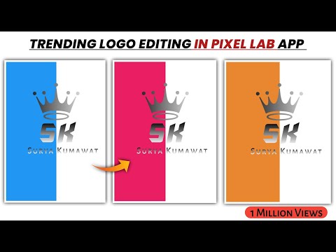New Trending Crown King Logo Editing In Pixel Lab ll Create Logo in 5 Minutes In Hindi Part-3