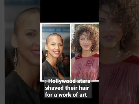 Hollywood stars shaved their hair for a work of art