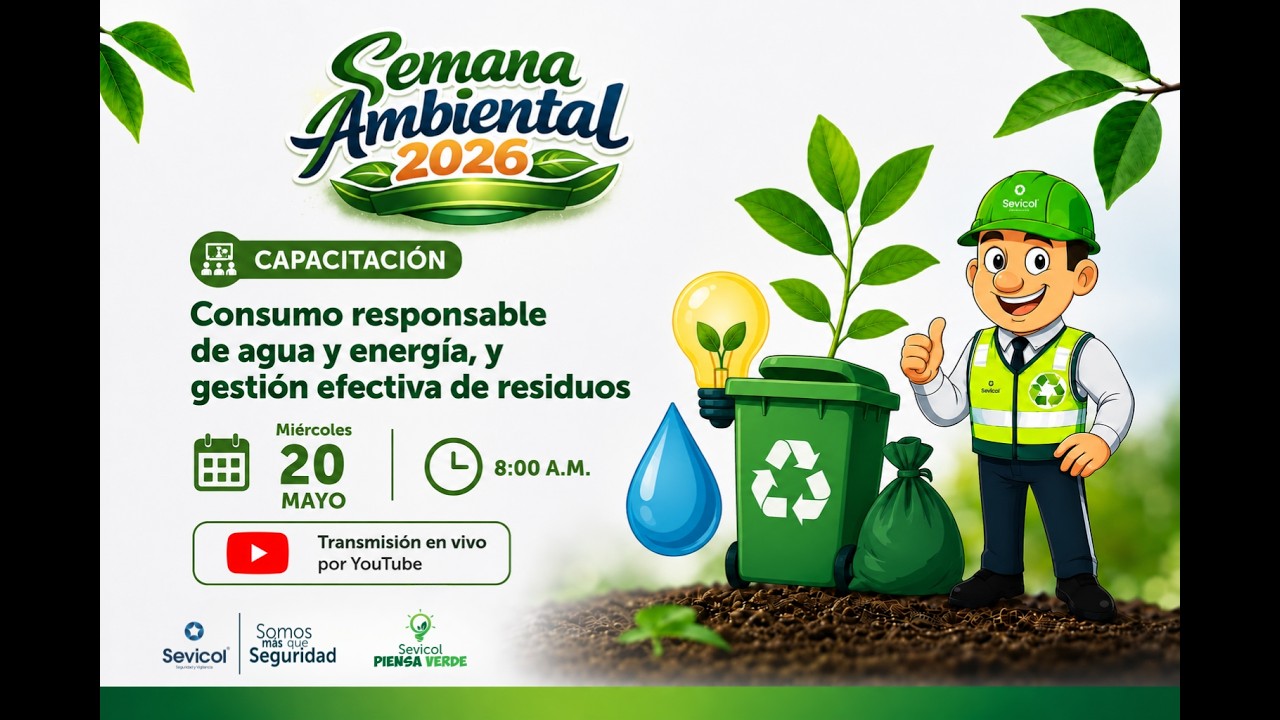 Consumo responsable de agua y energía, y gestión efectiva de residuos | Semana Ambiental 2026