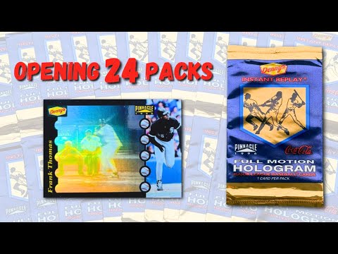 1996 Pinnacle Baseball Packs Denny's Full Motion Hologram Cards