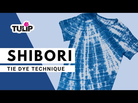 How To Shibori Tie Dye Technique with Tulip