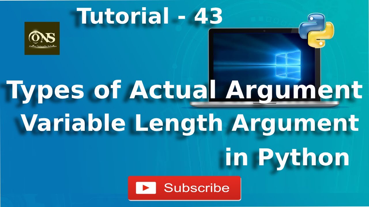 Variable Length Argument in Python || Tutorial - 43 || Python Tutorial