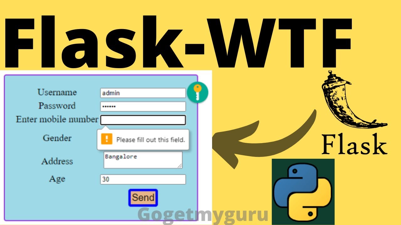 Python Flask Tutorial for Beginners | Flask-WTF