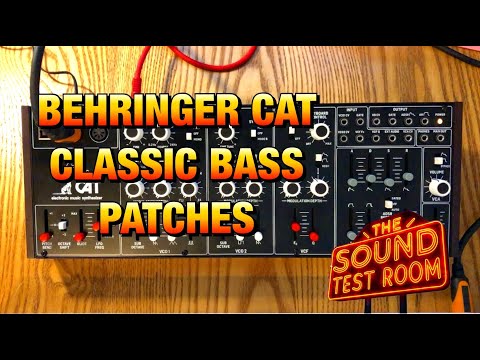Behringer CAT - Sound Design Tutorial - Classic Bass Patch - Great for EDM, Synthwave, Berlin ...
