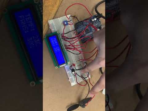 Temperature controlled DC fan using LM35