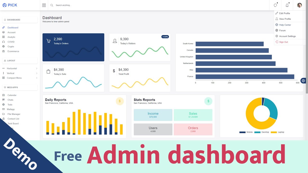 Show | Template Admin Dashboard Bootstrap 5 V15