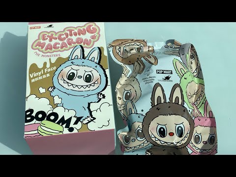 Unboxing LABUBU Macaron: Secret?! The Monsters! Pop Mart. Boom! Exciting. Vinyl Face. Labubu.