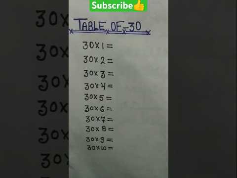 🔥Table of 30👍#mathstricks#maths#youtubeshorts#shorts😲