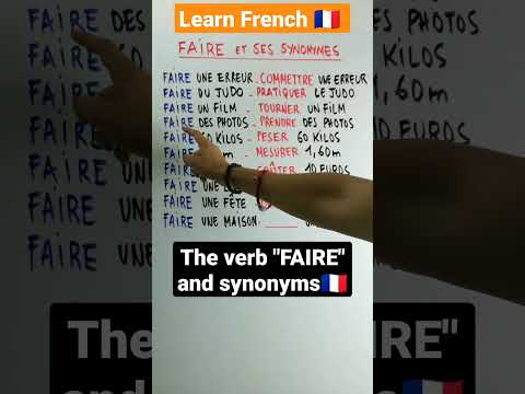 The verb "FAIRE" and synonyms in French🇨🇵|Learn and speak french with Alain and Moh 👍🏽 🇨🇵 😀#shorts