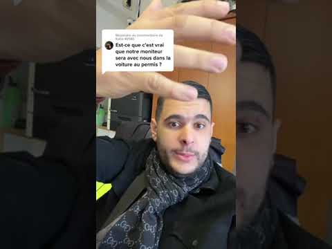Est-ce que le moniteur est la le jour du permis ??