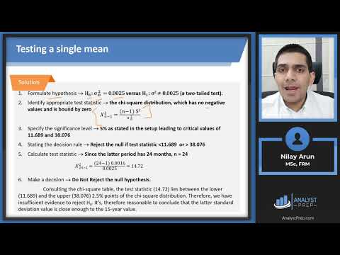 Hypothesis Testing (Calculations for CFA® and FRM® Exams)