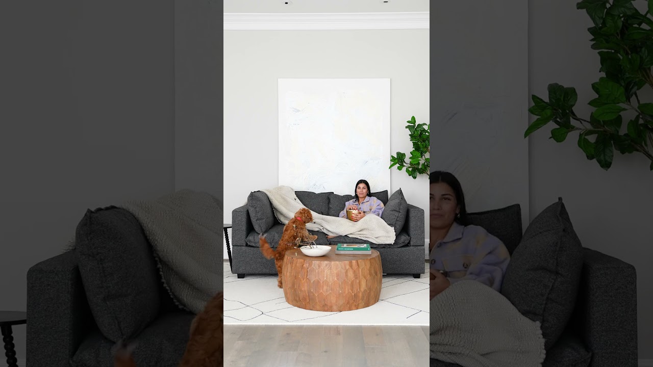 Cozy Nights: Relaxing with Popcorn on the World's Comfiest Sofa by @AlbanyParkHome | Tripp Films