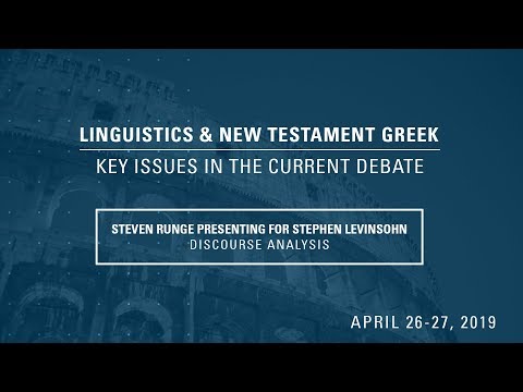 Stephen Levinsohn - Discourse Analysis