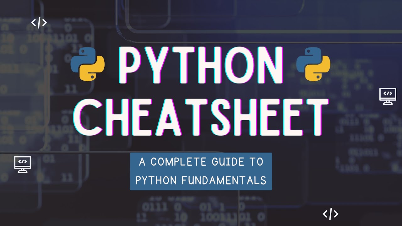 Download My Python Fundamentals Cheatsheet // Get Started with Python Programming