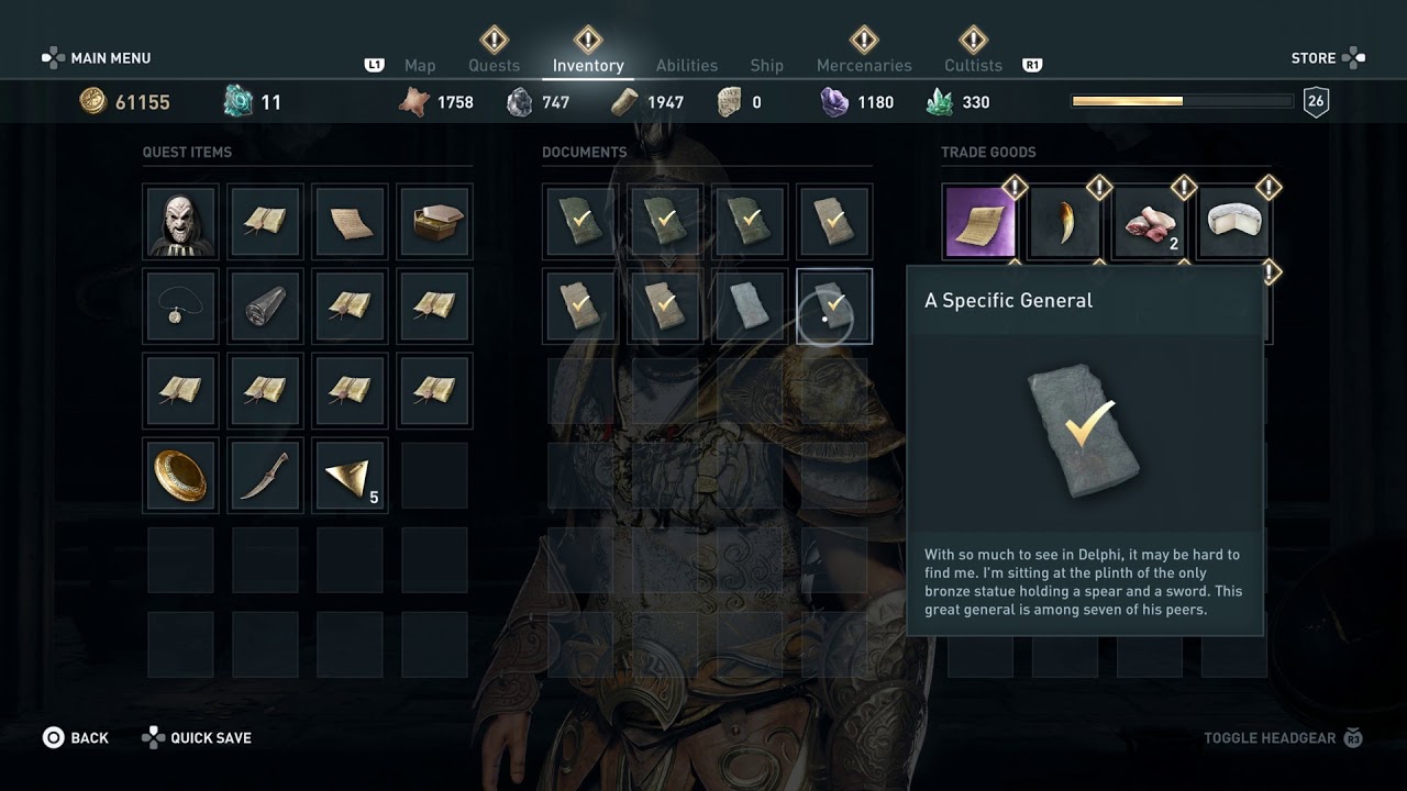 Assassin's Creed Odyssey Ainigmata Ostrakas A Specific General Guide