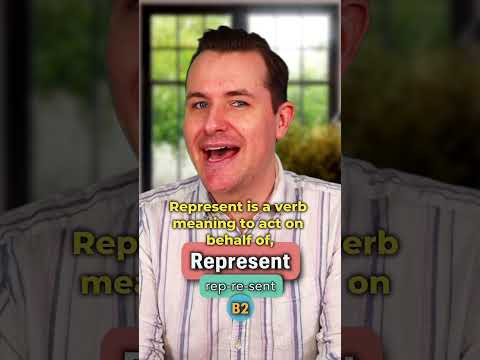 Represent - Meaning, Pronunciation, Synonyms and an Example Sentence (English Word of the Day)