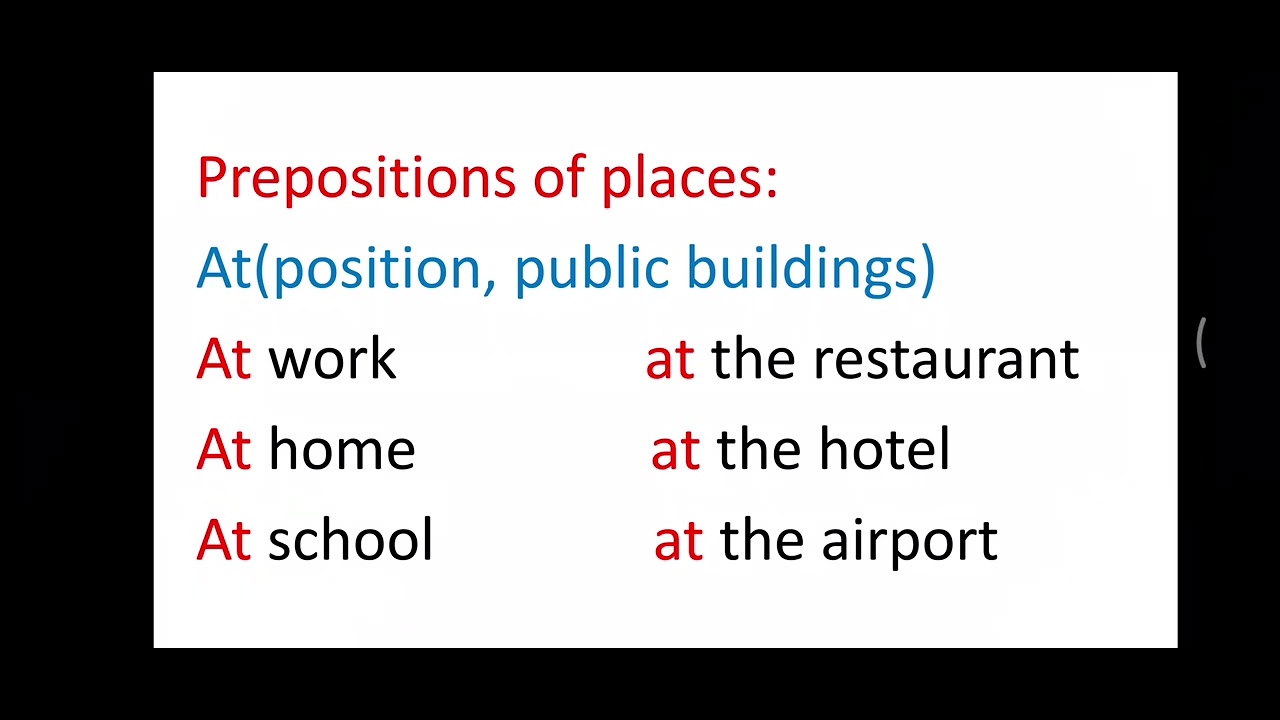 American English File 1( grammar of unit 4B)