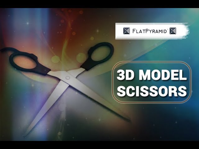 Scissors 3D Model - FlatPyramid