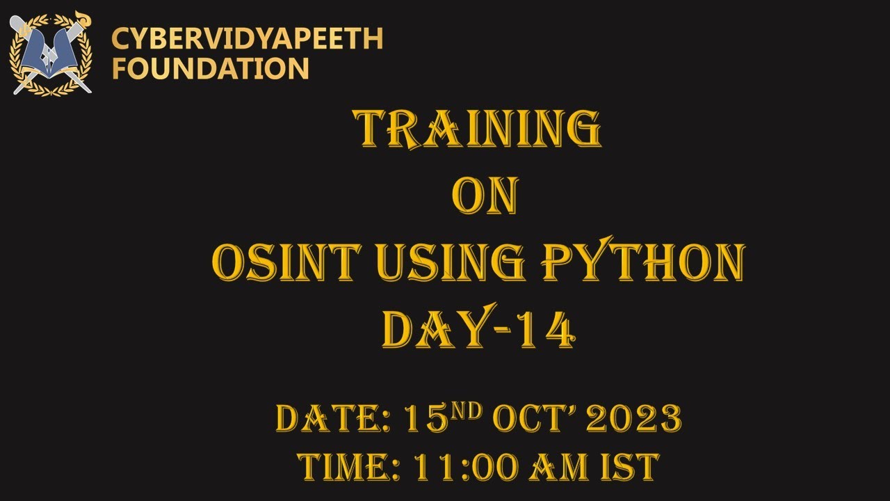 OSINT USING PYTHON DAY - 14
