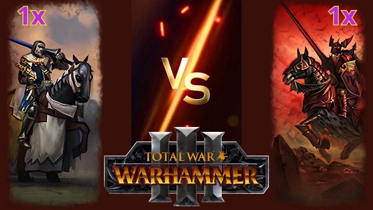 Can Blood Knights (Lances) Beat Grail Knights in Total War: Warhammer 3?