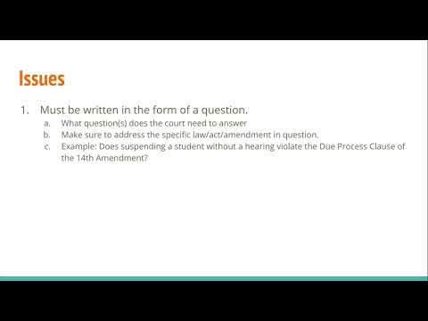 How to Write a Case Brief.
