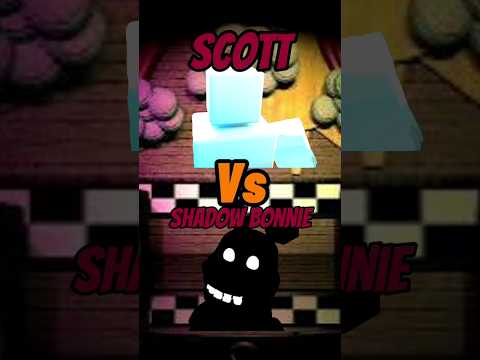 Scott Vs Shadow Bonnie in FnTd #fnaf #roblox #shorts #viral