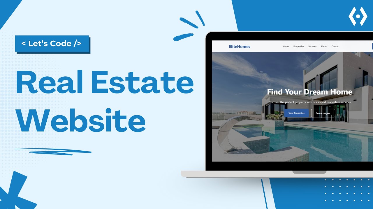 Build Real Estate Website |  HTML, CSS & JavaScript | HTML Projects for Beginners with Source Code