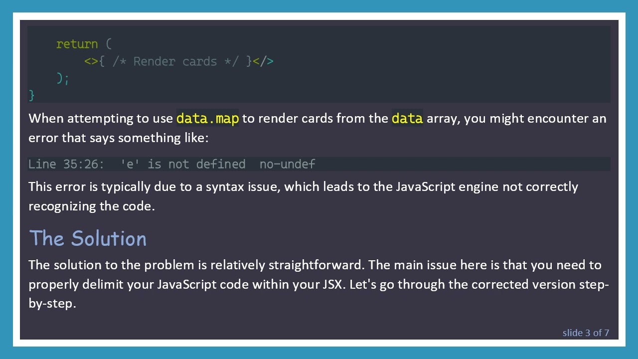 Solving the React Array.map Bug