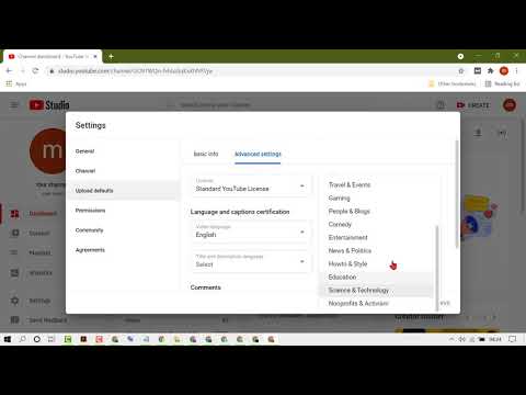 How To Change Category On YouTube