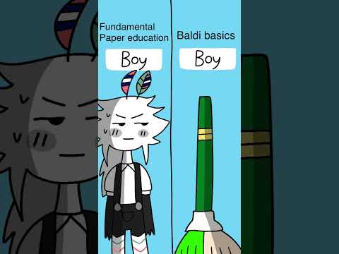 FPE CHARACTERS MEET BALDI BASICS CHARACTERS | FUNDAMENTAL PAPER EDUCATION | SORI STUDIO ANIMATION