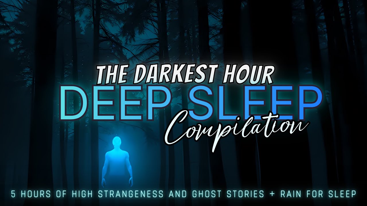 5 Hours of TRUE Scary High Strangeness Stories + rain for sleep 😴 NO ADS, very dark screen