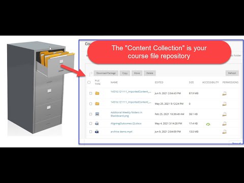 Using the Content Collection in your Blackboard course