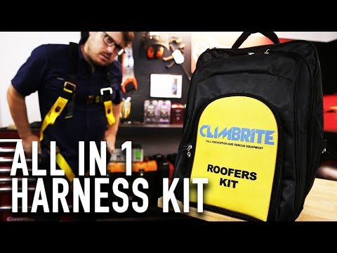 Climbrite CLI015 Access Roofers Safety Harness Roofing Kit
