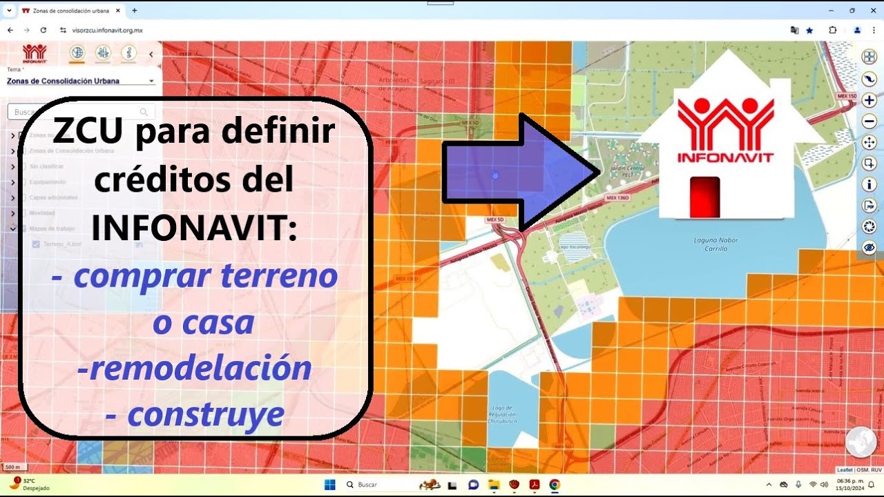 Visor INFONAVIT Zonas aptas para Créditos de vivienda para cualquier ciudad del país- Multicriterios