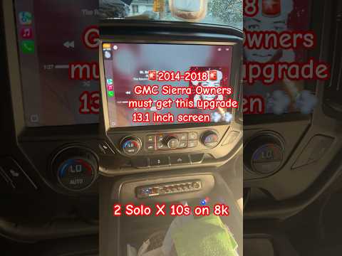 2014-2018 GMC sierra/Chevey Silverado 13.1” screen upgrade “Hands Down” best upgrade ever🔥🔥🔥🔥🔥