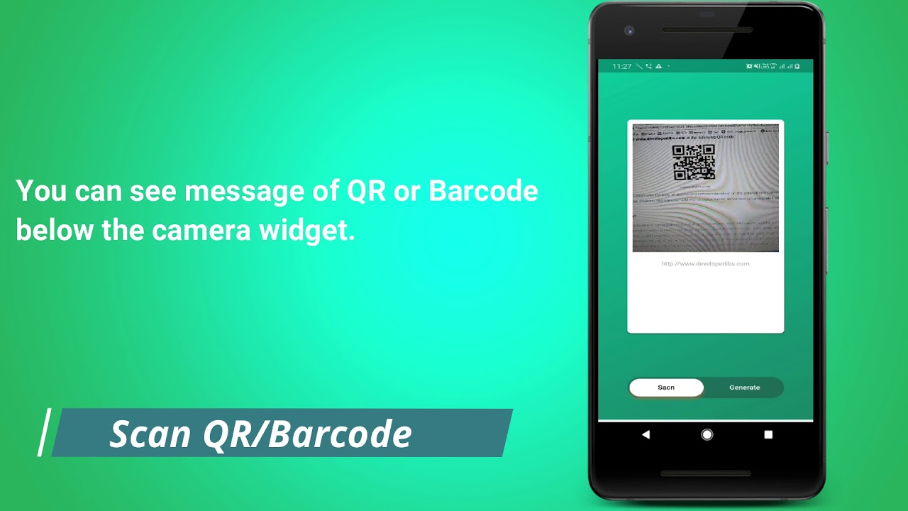 Flutter - Scan and Generate QR Code example
