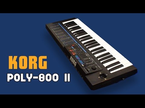 Teclado Sintetizador Korg Poly 800 MK II - Sons Incríveis