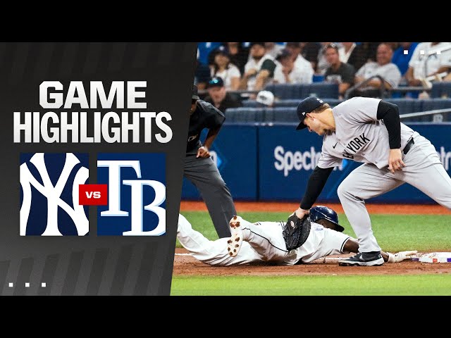 Yankees blanquean a los Rays de Arozarena y Paredes