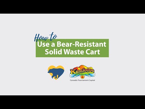 How to Use a Bear-Resistant Solid Waste Cart