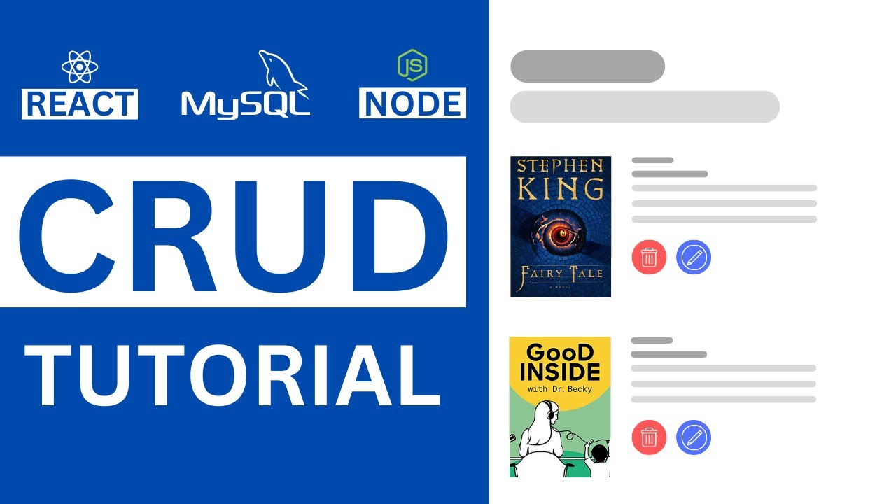 React Node.js MySQL CRUD Tutorial for Beginners