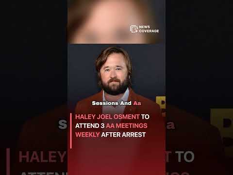 Haley Joel Osment Ordered to Attend Three AA Meetings Weekly After Public Intoxication Arrest #crime